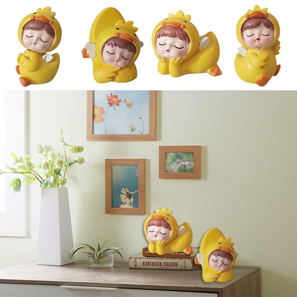 Buy Office Desk Resin Animal Miniature Figurines Statue Ornament Duck ...