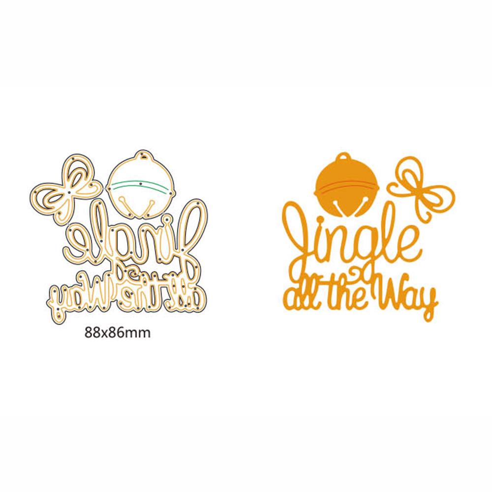 Buy BINGLE ALL THE WAY Metal Cutting Dies Craft for Album Scrapbooking ...