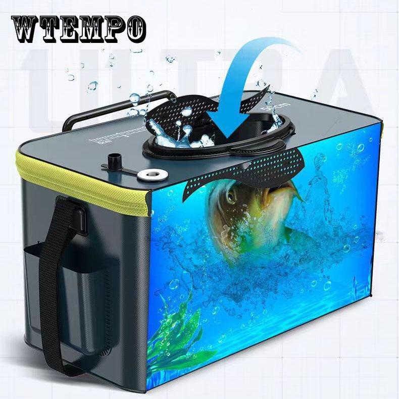 Buy Outdoor Fishing Gear Foldable Bucket Portable Fishing Bucket Live ...