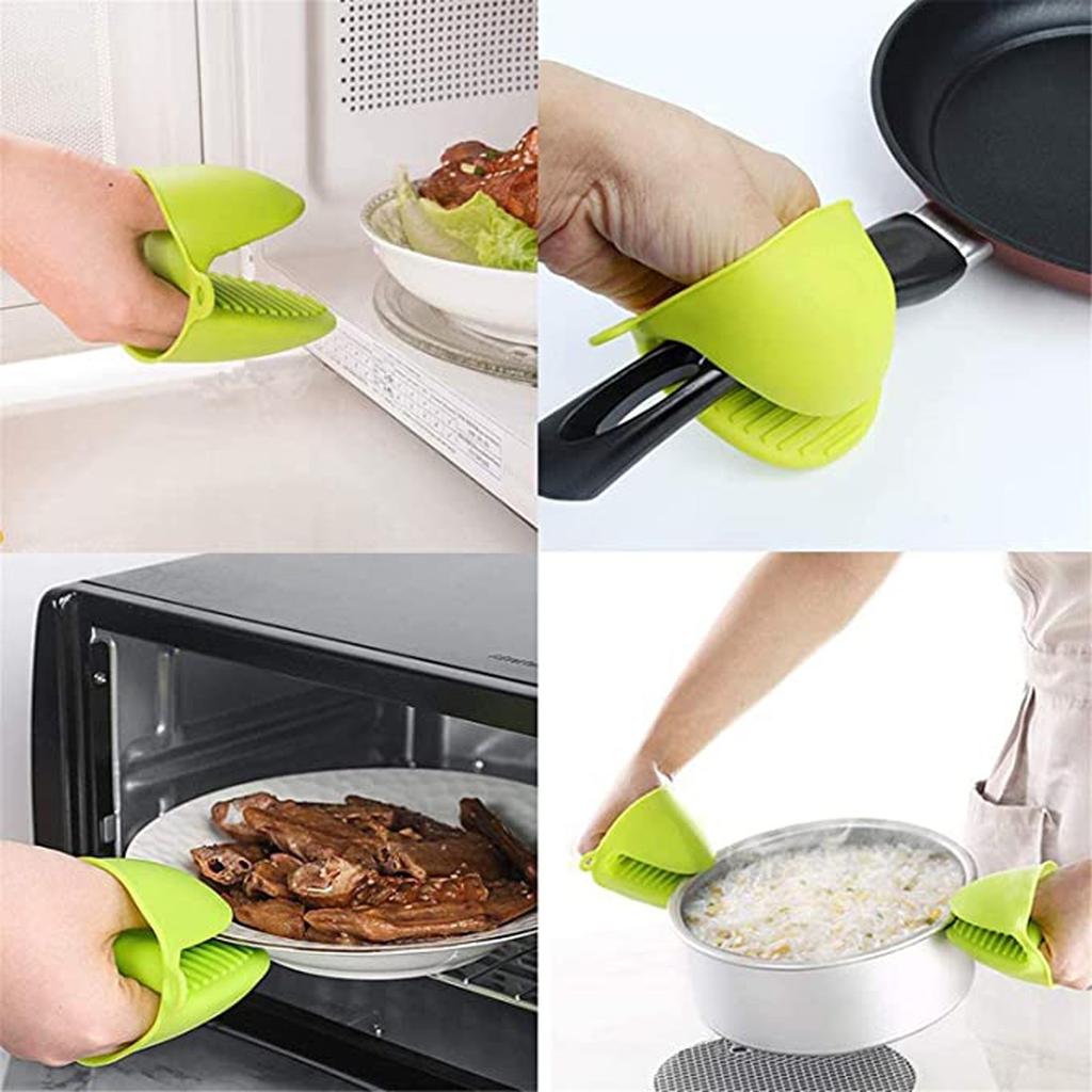 Buy Small Kitchen Mittens Rubber Mitts Pinch Grip For Cooking And ...