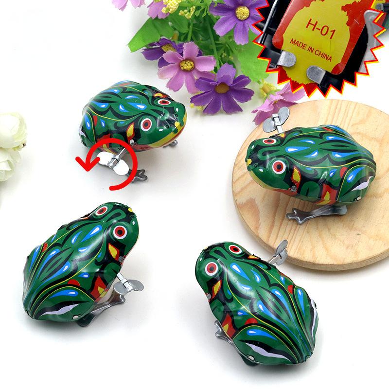 Buy Tin Frog Nostalgic Clockwork Toy Baby Winding Tin Frog at ...