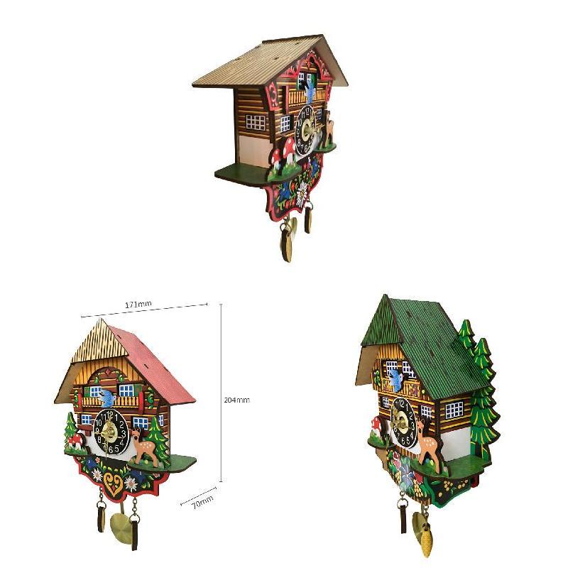 Buy Handcraft Clocks Carving Wall Retro Timer Cuckoo Home Decor Swing ...