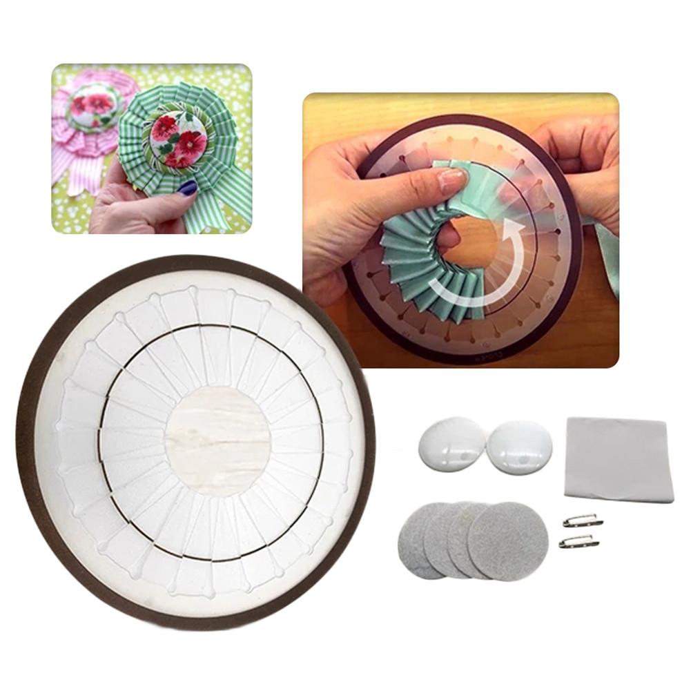 Buy Brooch Kit DIY Hand-made Durable Rosette Making Tool with 2 ...