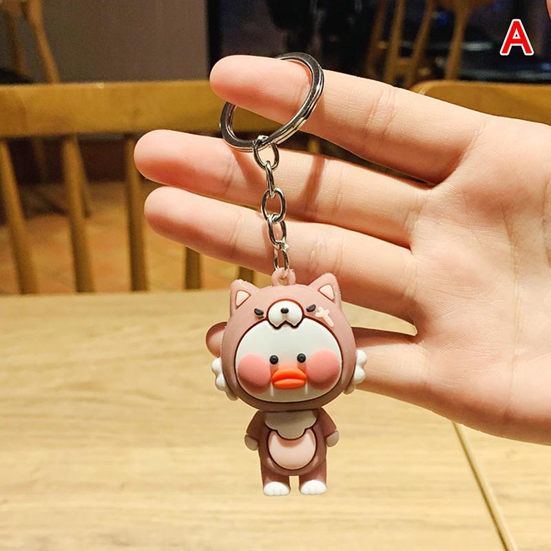 Compra online de Cartoon Cute Duck Figure Keychains Little Yellow Duck ...
