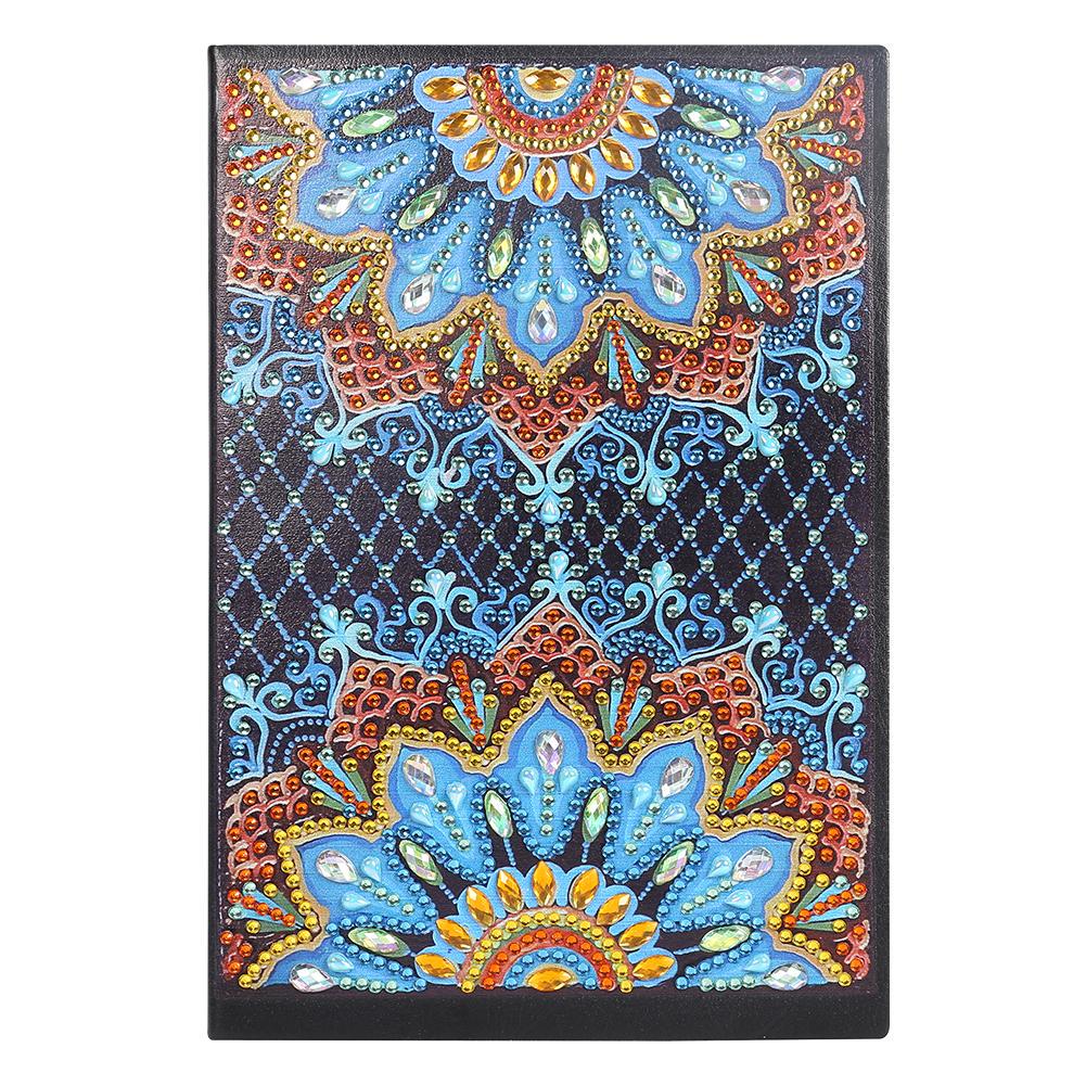 Buy DIY Mandala Special Shaped Diamond Painting 50 Pages A5 Diary Book ...
