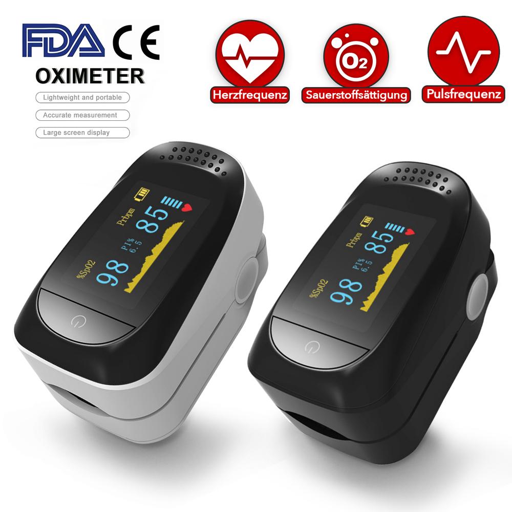 Buy SPO2 Finger Pulse Oximeter Blood Oxygen Saturation Meter Heart Rate ...