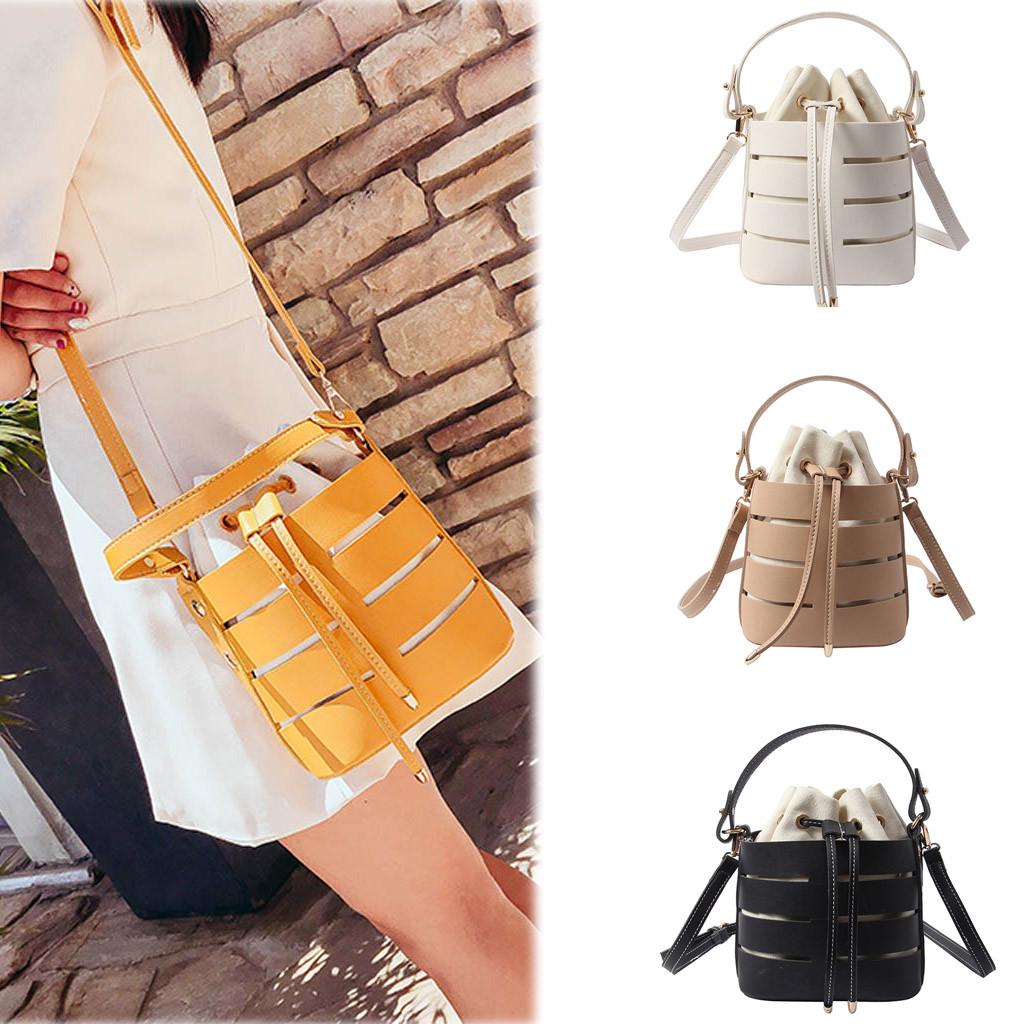 Buy Women's Fashion Hollow Shoulder Bag Multi-Function Bag Multi-Layer ...