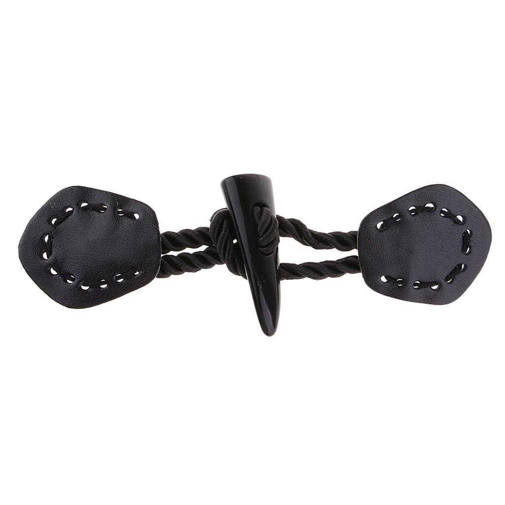Buy 1 Set Leather Horn Toggle Closure Button Coat Jacket Duffle DIY ...