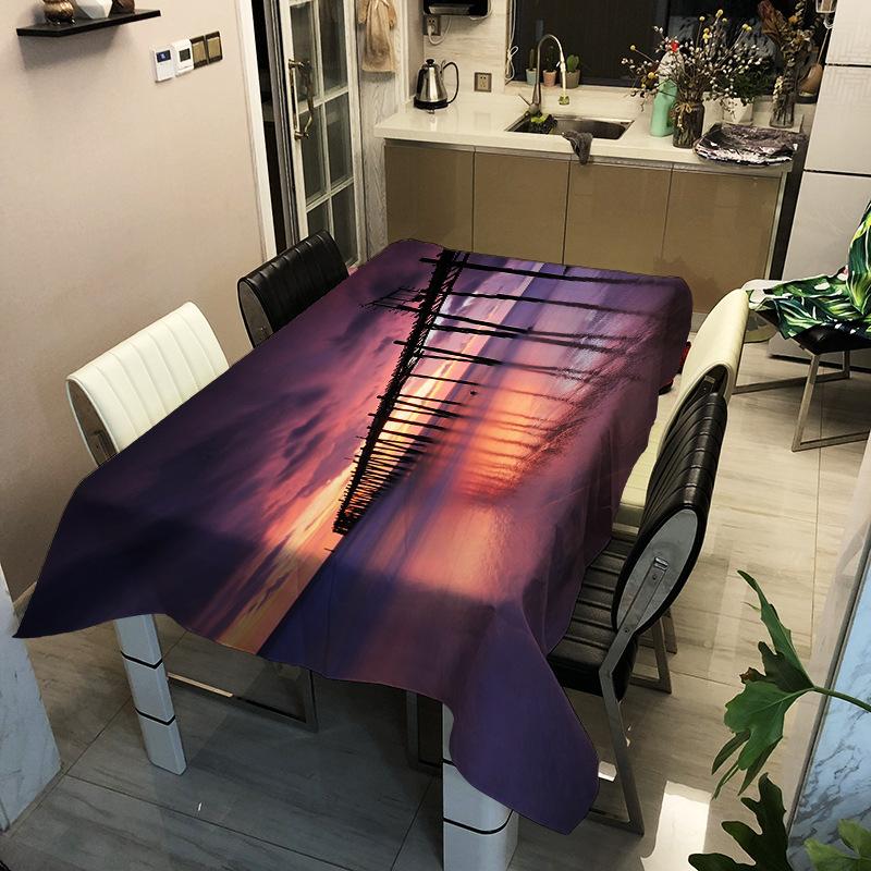 Buy European-style Bridge Landscape Tablecloth Waterproof and Oil-proof ...