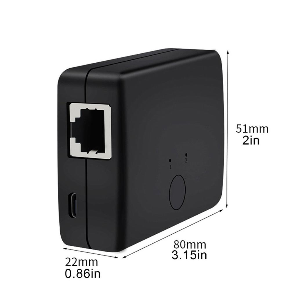 Buy Electronic Digital Mini 2 Port AB Manual Network Switcher 2 In 1 ...