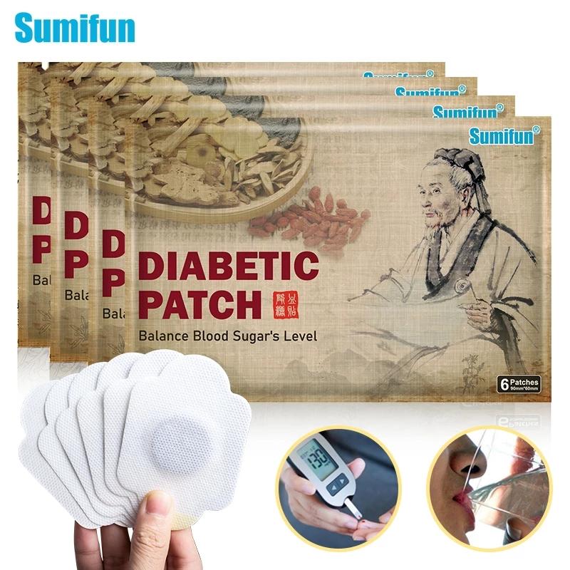 Buy Sumifun 6pcs Patch Lower Blood Glucose Sugar Balance Plaster Herbal ...
