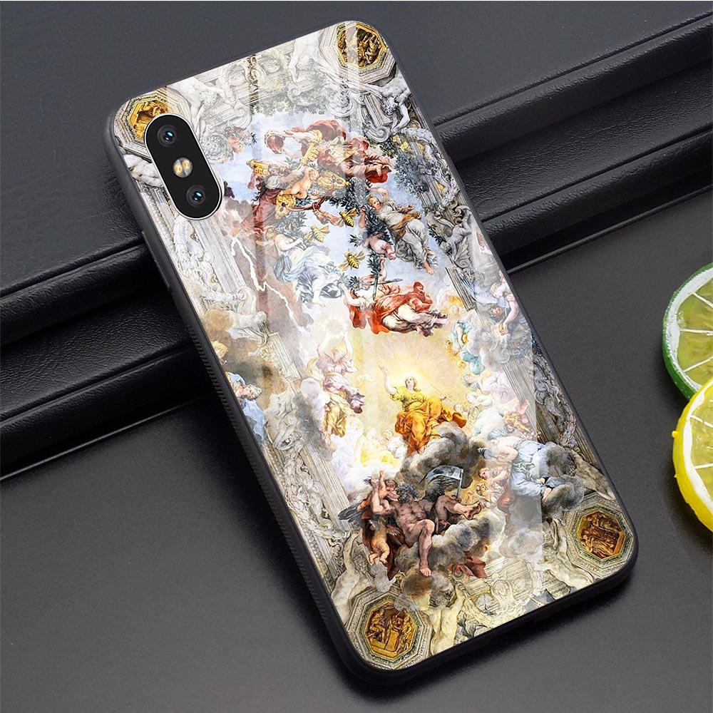 Palace of Versailles Glass Phone Case For iPhone 5S Cover 7 8 Plus X XS ...