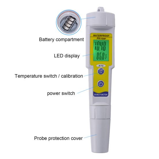 Satın alın with Probe Protective Cover PH Meter Digital ABS IP65 ...