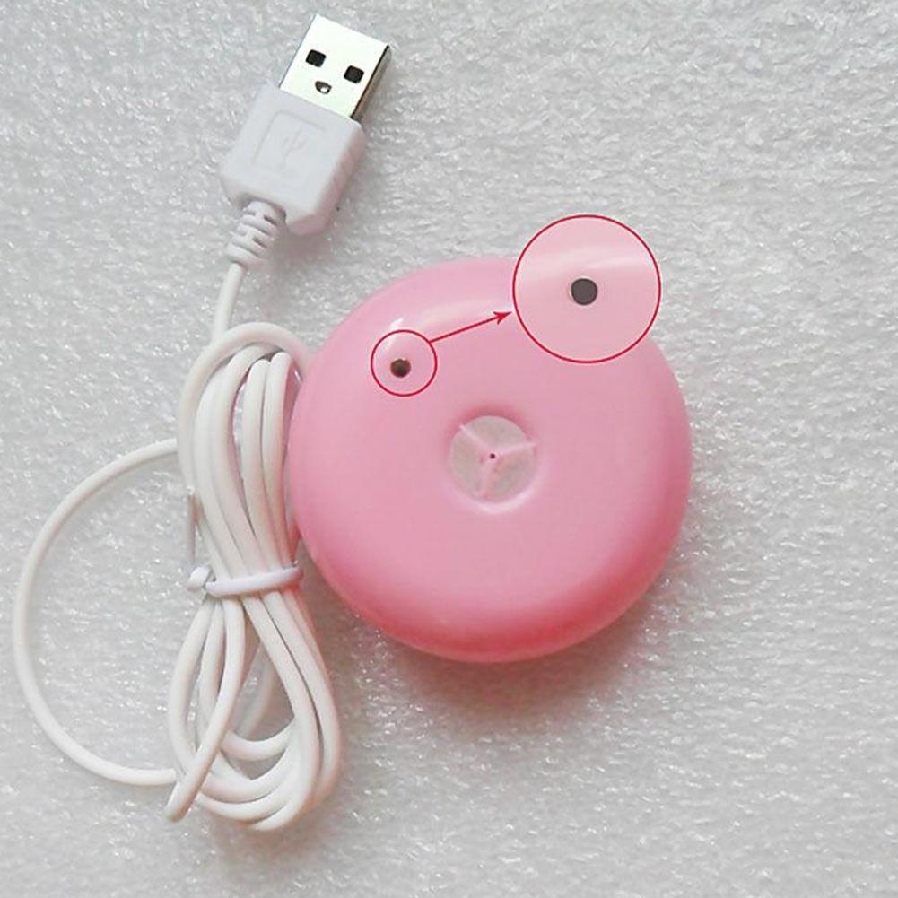 Buy Mini Donut Negative Ion Humidifier USB Desktop Donut Round ...