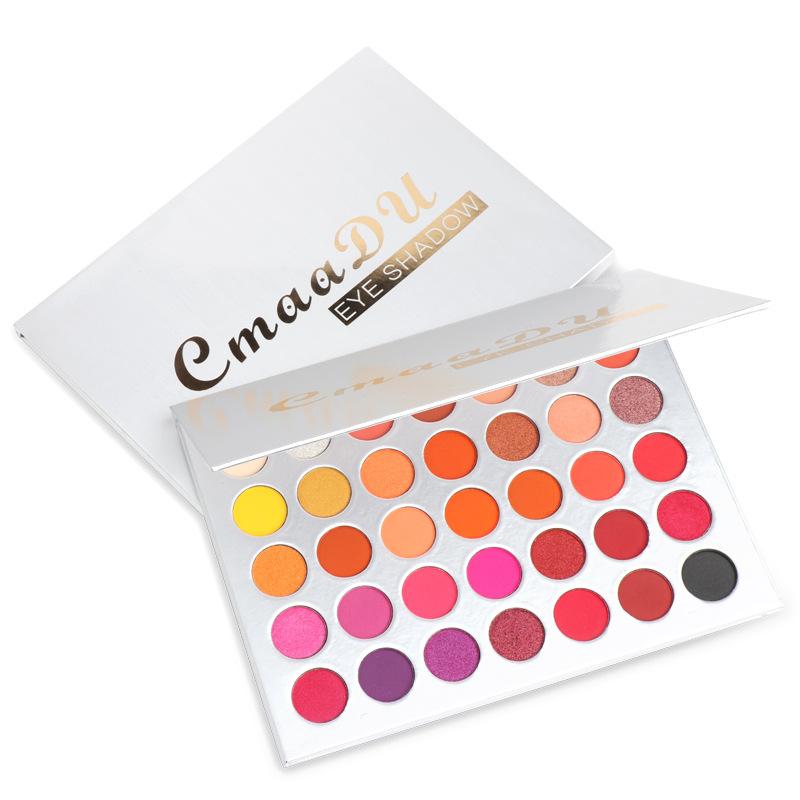 Buy CmaaDU 35 Colors Flashy Eye Shadow Palette Long Lasting Waterproof ...