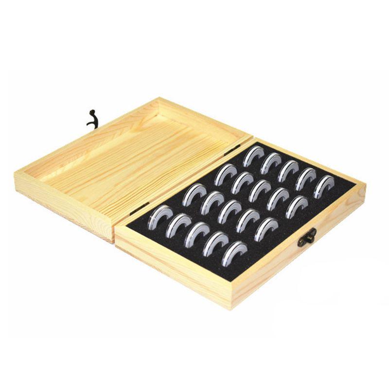 Buy 20pc Commemorative Coin Cover Protector Holder Storage Box for 18 ...