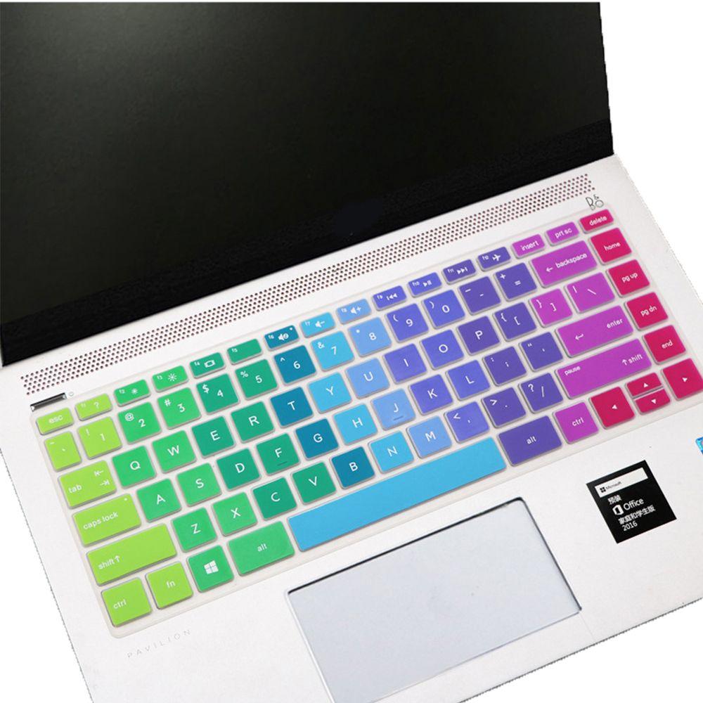 Buy Computer Durable Silicone 14 Inches Keyboard Stickers Multicolor ...