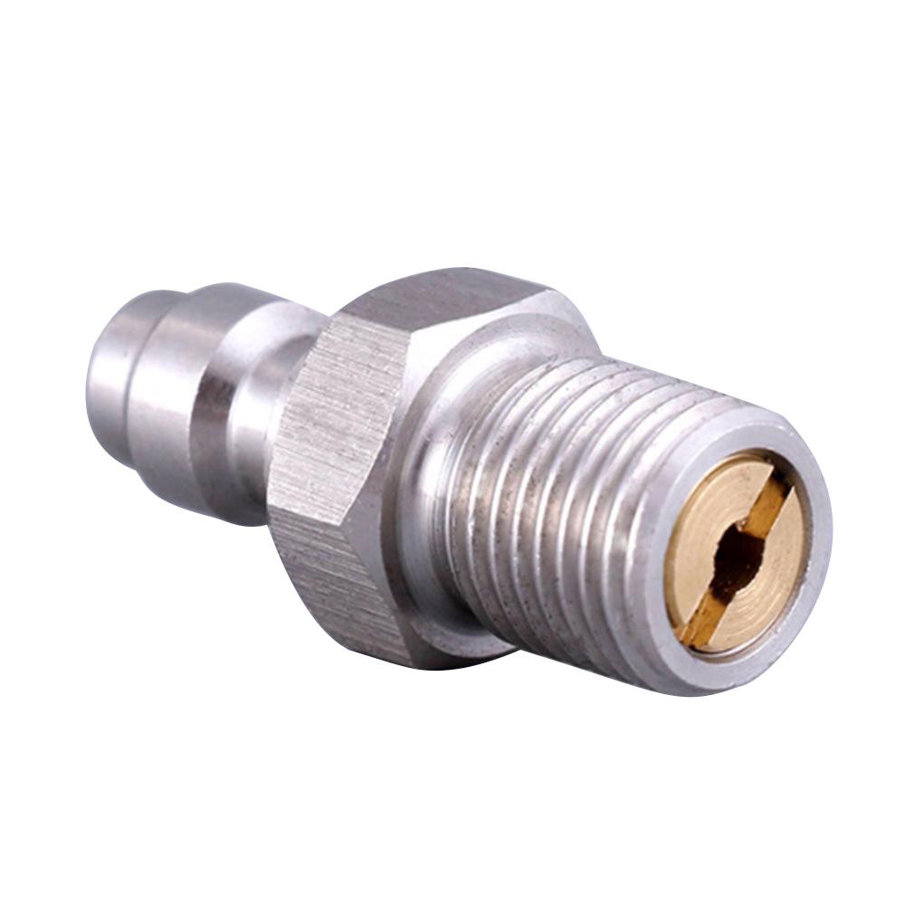8mm Quick Connector Male M10/1 Thread Steel with Check Valve Special ...