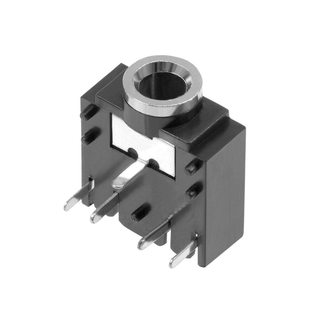 PJ307 10Pcs Black PCB Audio Video Connector Mount 3.5mm 5 Pin Socket ...