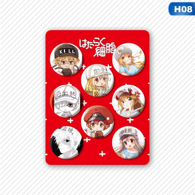 Cheap New Style Fashion A set of 8 popular cartoon Cosplay Badge | Joom