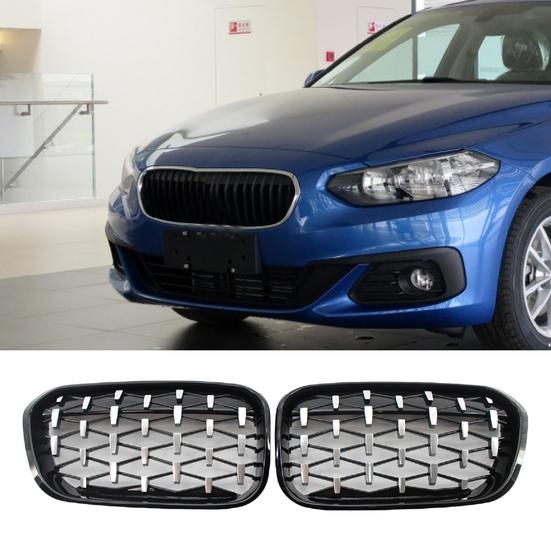2Pcs Front Center Grille 51137371685 Grill Heat-resistant Semi ...