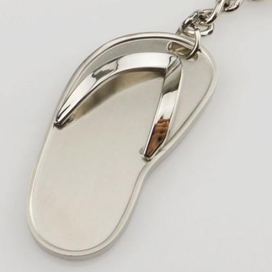 Buy 3D Pendant Creative Gift Flip Flop Keychain Metal Keyring Classic ...