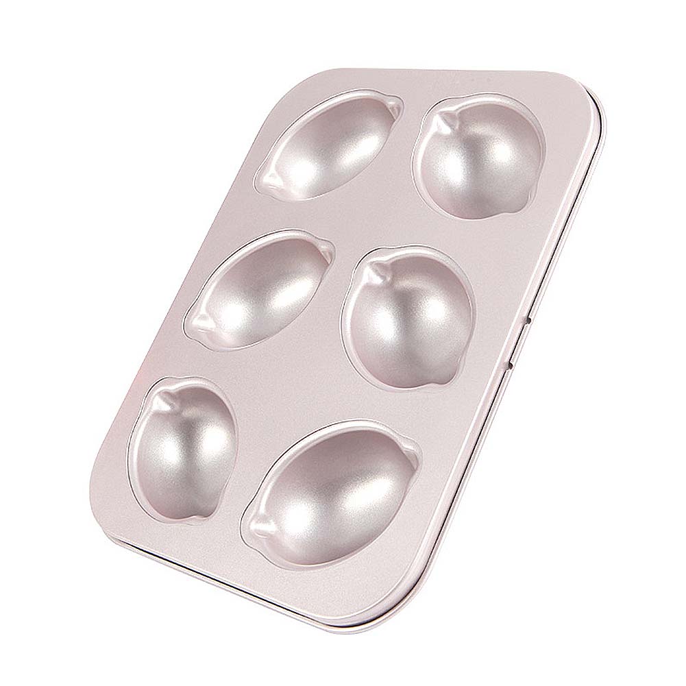 Cheap 6 Cavity Non-Stick Lemon-Shaped Cake Baking Mold, Novelty Lemon ...