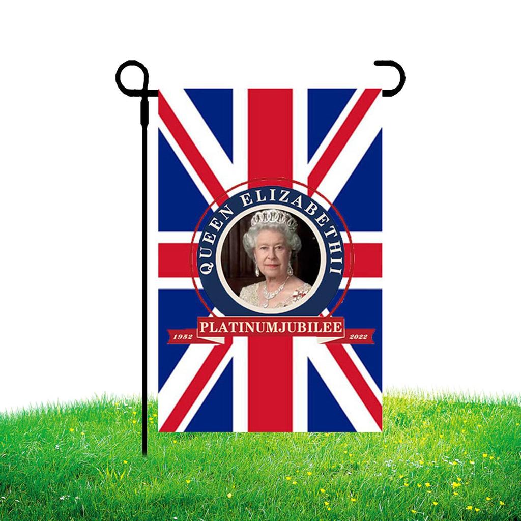 Buy Queen Garden Flag | Double Sided Queen Elizabeth II Platinum ...