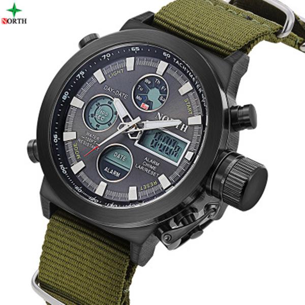 Buy North 6022 Luxury Men Watches Military Waterproof LED Analog ...