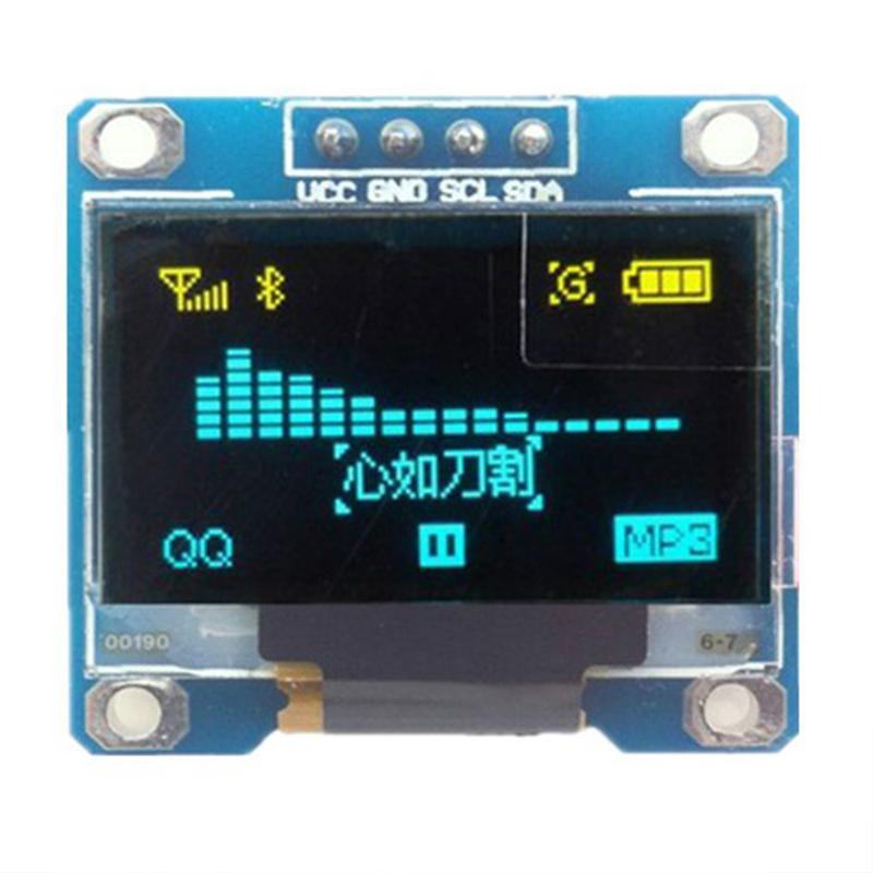 White / Blue 128*64 Oled Display Module Arduino 0.91" I2C Iic Ssd1306 ...