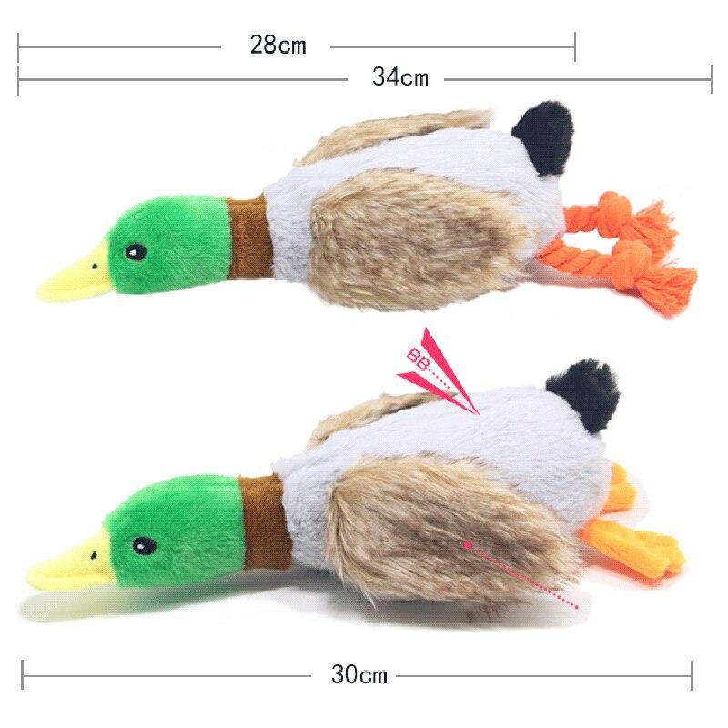 Buy Cute Plush Duck Dogs Squeak Toys Funny Pet Play Intereactive Chew ...