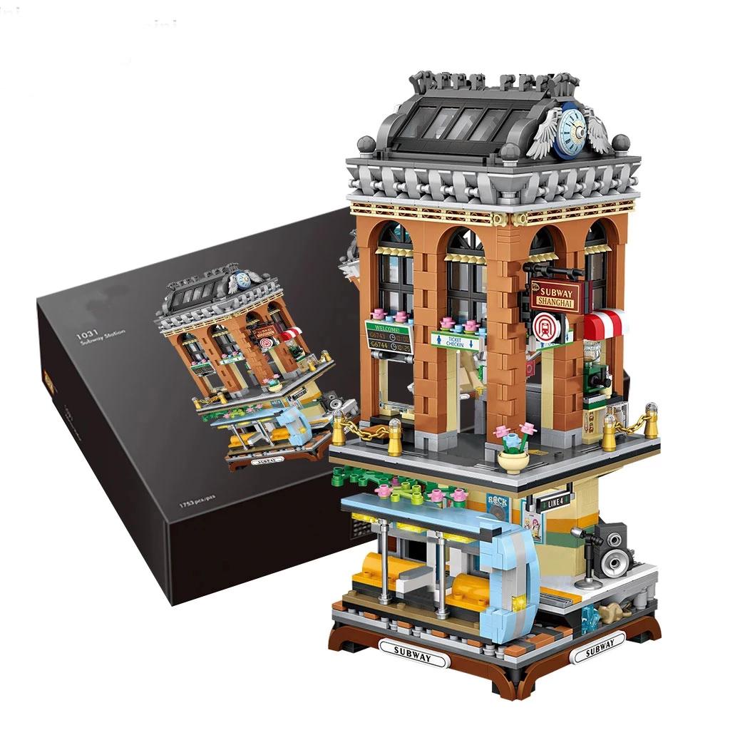 Buy 1753Pcs Mini Blocks City Subway Station Platform Model DIY Building ...