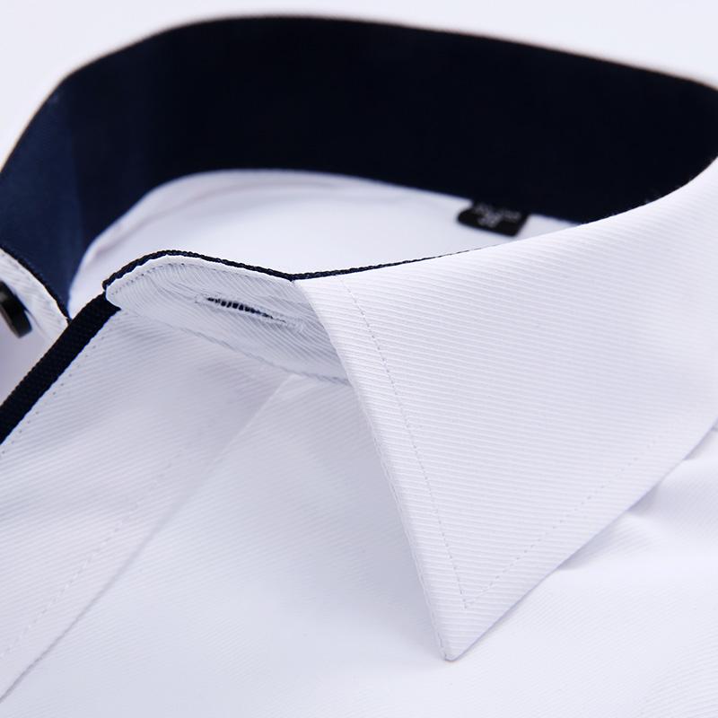 Buy Men s Classic Long Sleeve Solid Basic Dress Shirts Pocketless ...