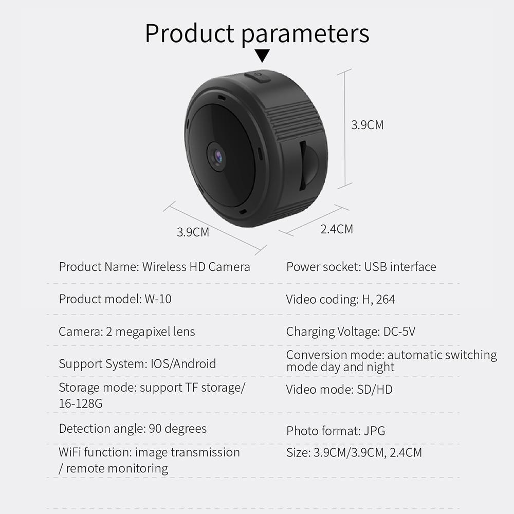Buy Mini Camera Monitor HD 1080P Night Vision Motion Detection Video IP ...
