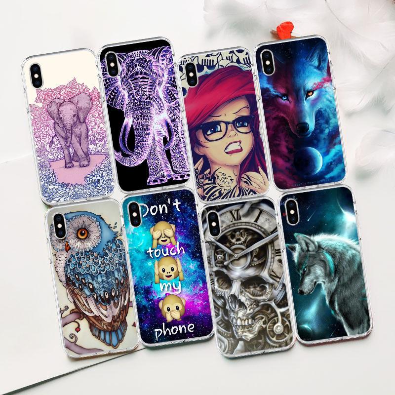 Buy Unique Transparent Back Cover for iPhone 6 8 5 11 XR 7 XS Max X ...