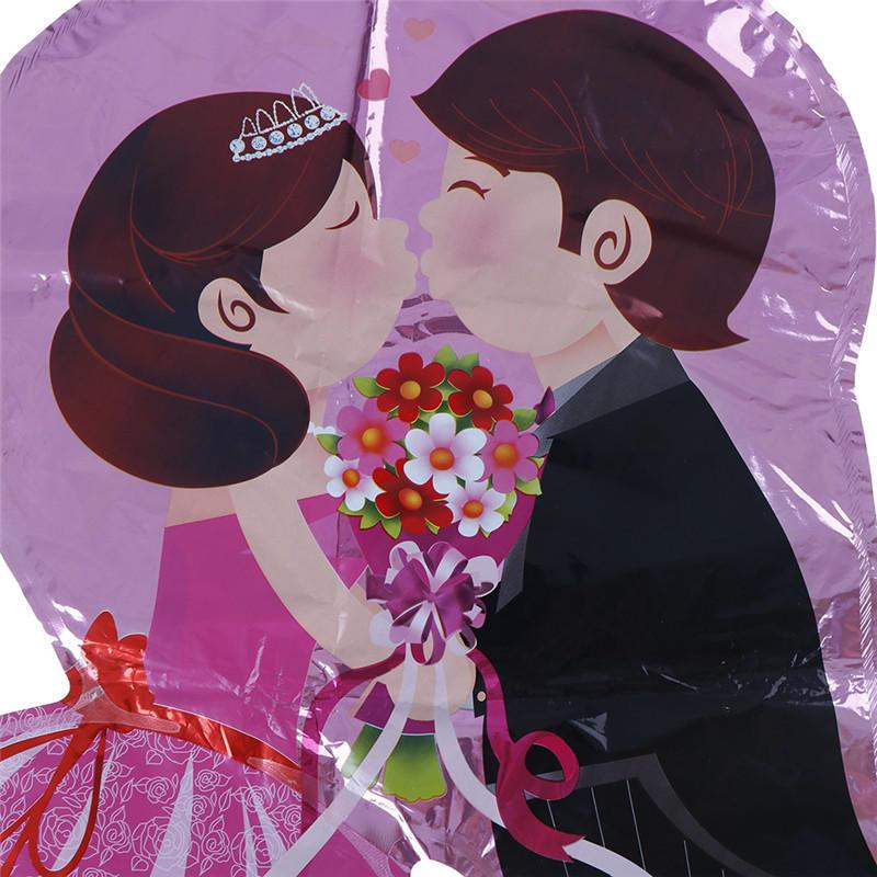 Buy Special and Bride Groom Kiss Balloon Love Valentine's Helium Day ...