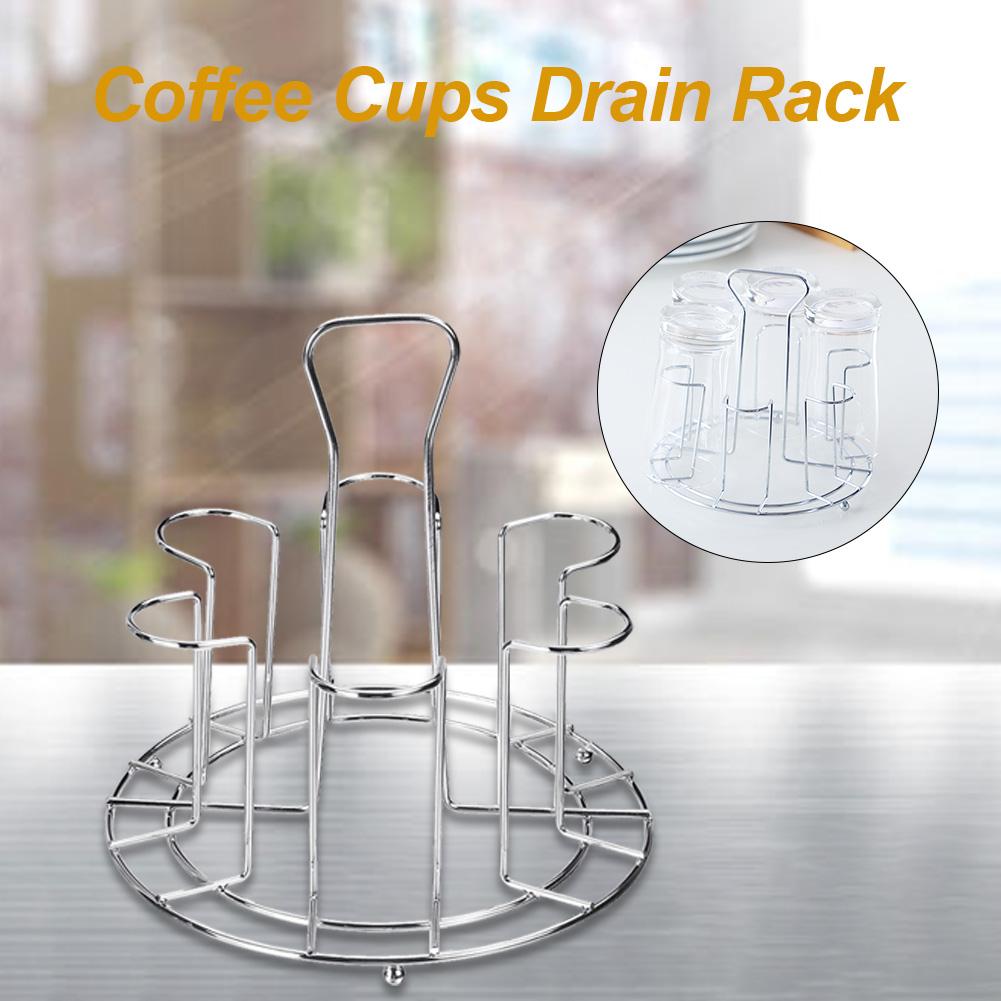 Satın alın Cups Holder Durable Portable Wrought Iron Drain Rack Glass ...