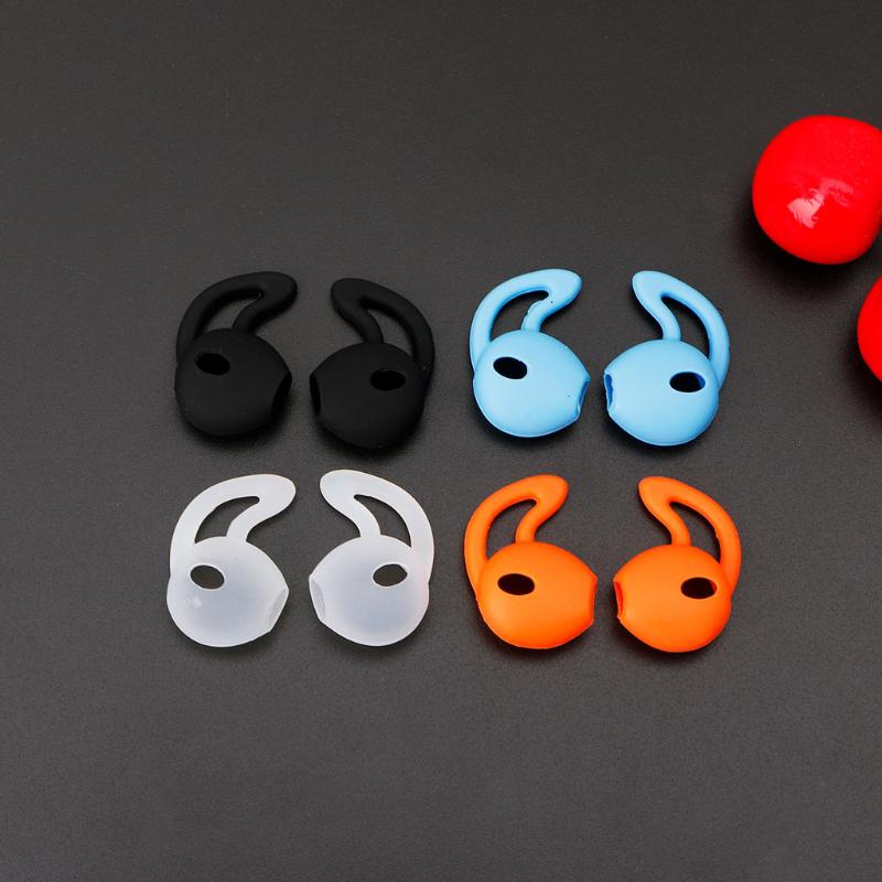 4 Pairs Silicone Eartip Earbud Cover With Ear Hook For AirPods iPhone 8 ...