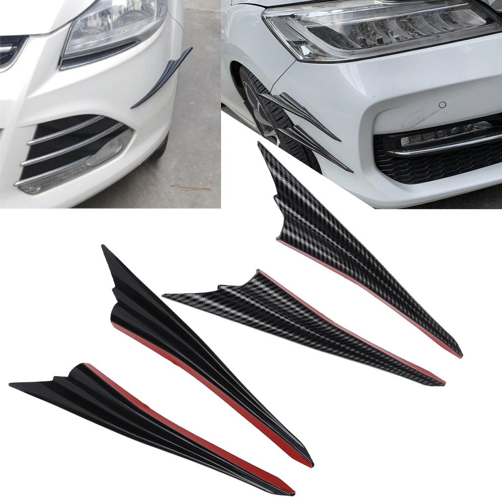 Buy Car Front Bumper Side Spoiler Wing Fins Shape Winglet Decoration ...