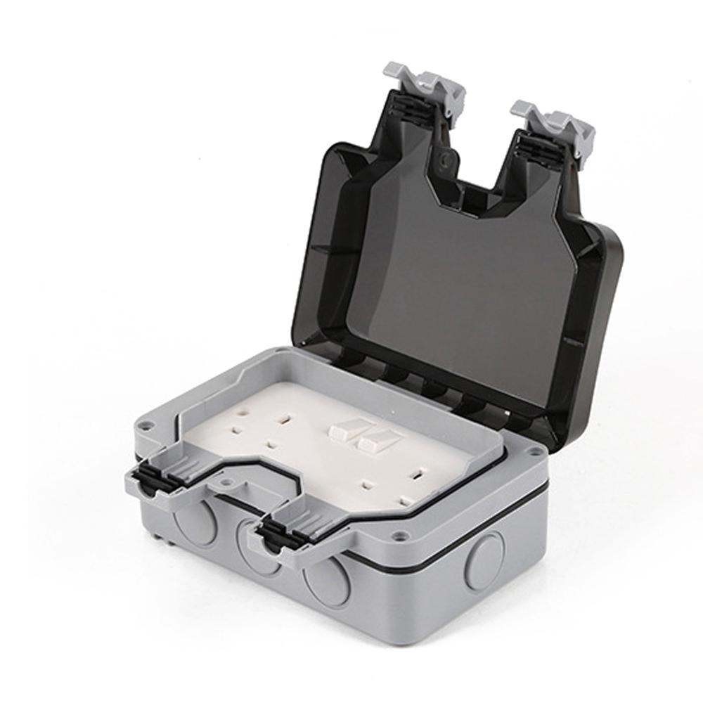 Buy IP66 Weatherproof Waterproof Outdoor Wall Power Socket 16A Double ...