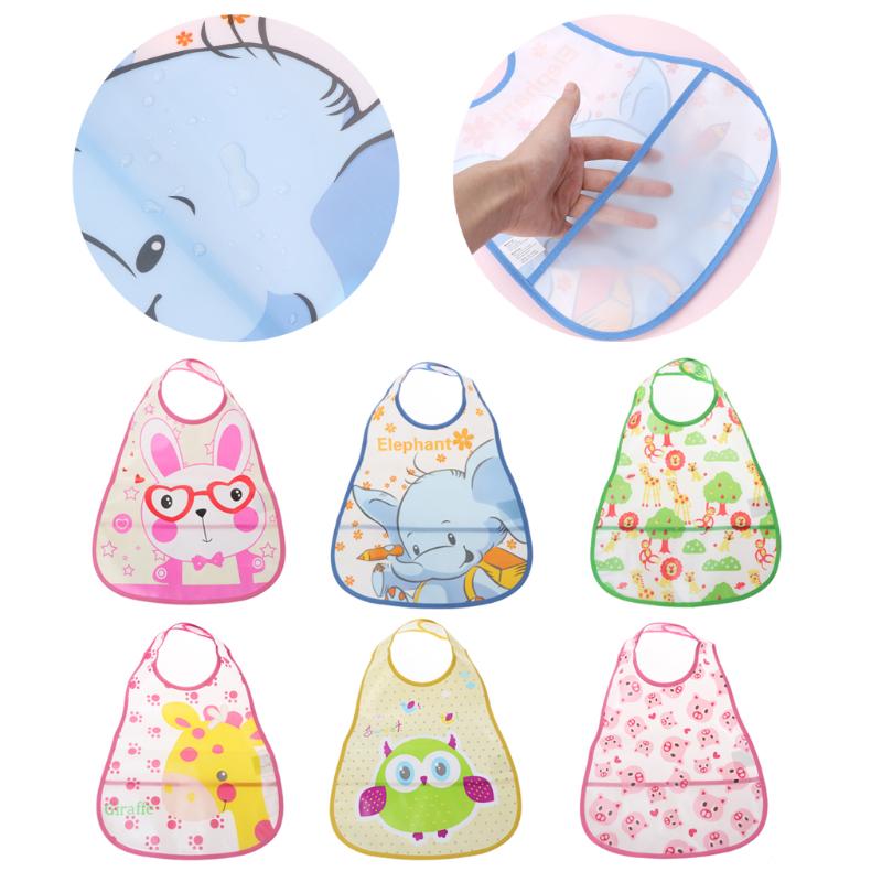 EVA Baby Bib Waterproof Feeding Babador Infant Eating Burp Cloths ...