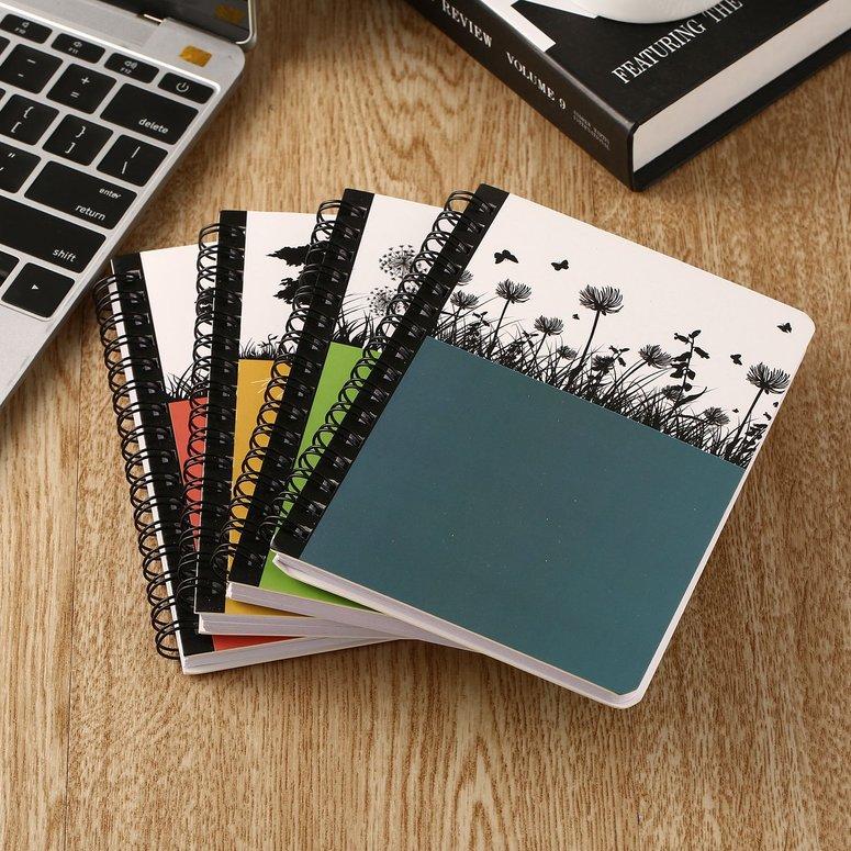 Buy SX Portable Mini Hard Cover Coil Notebook Home Daily Office ...