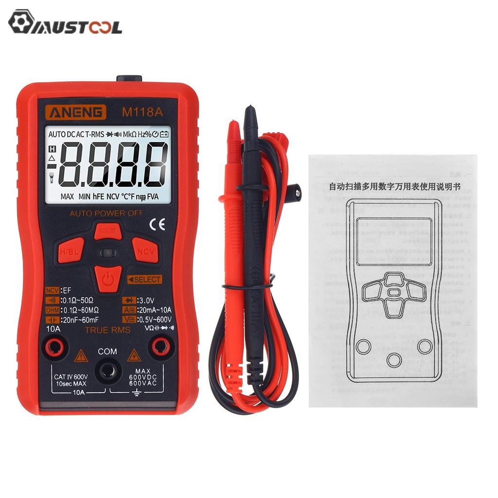 Buy MUSTOOL 5999 Display Intelligent Digital Multimeter RMS Auto Tester ...