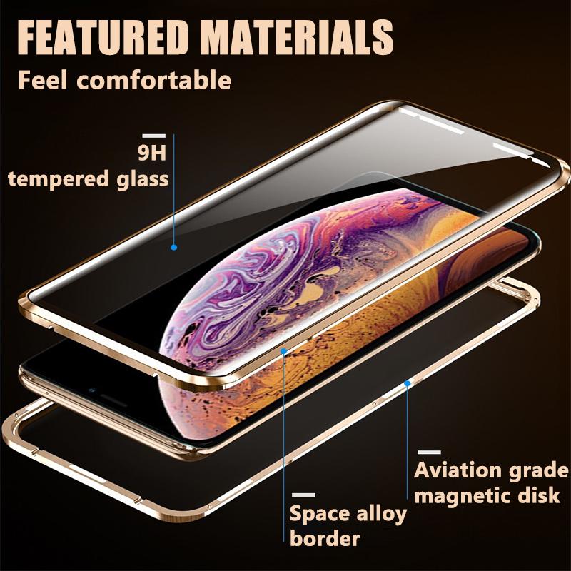 Anti-peeping Double Side Tempered glass Cover for iphone 11ProMax 11Pro ...