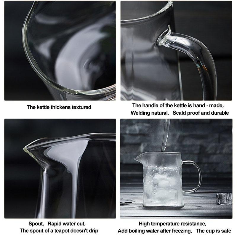 Buy Glass Teapot High Boron Silicon Pot Stainless Steel Teapot with ...