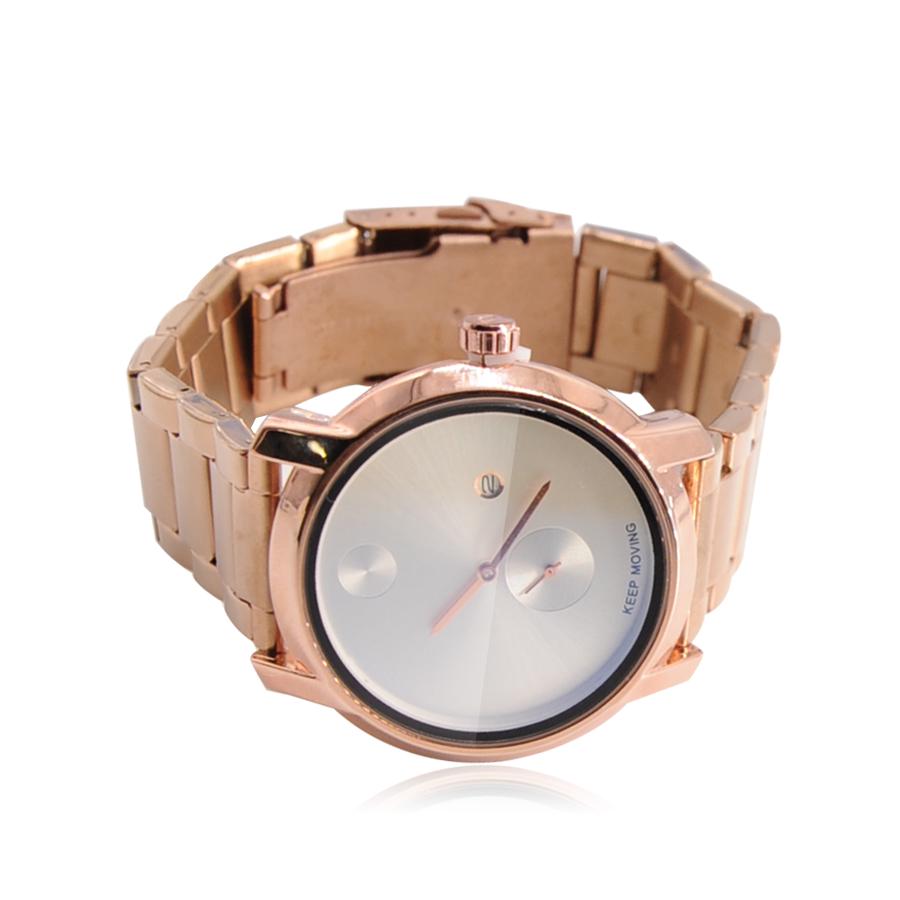 Buy Keep Moving Top Luxury Casual Quartz Watch Gold Stainless Steel ...