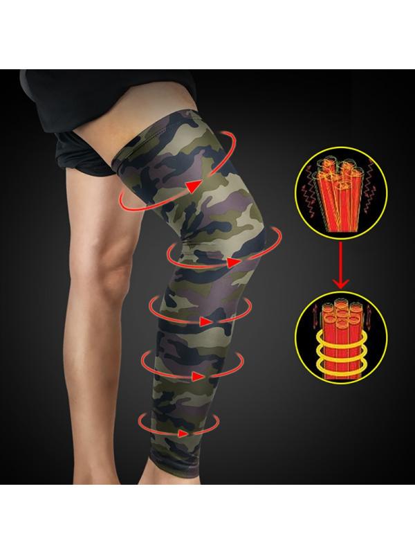 Buy 1pc Knee Pad Sleeve Long Elastic Breathable Leg Warmer Protector ...