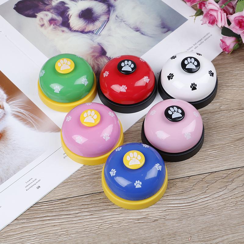 Buy Cute Pet Training Bell Dog Toys Puppy Pet Call Dog Paw Print Ringer ...