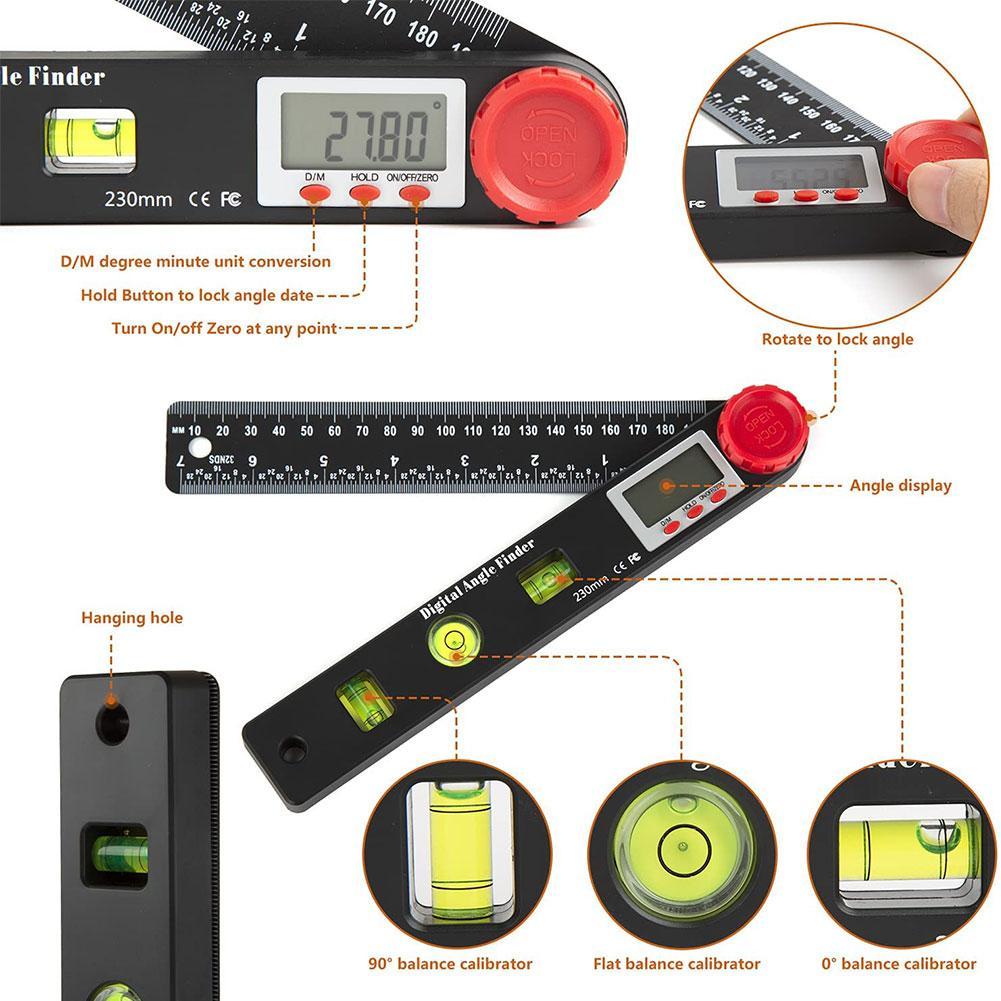 💰Köp billigt online 4in1 Measuring Angle Digital Instrument Angle ...