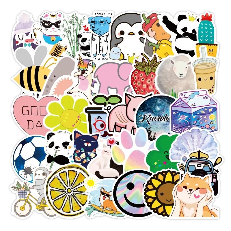 Satın alın 50Pcs Karikatür Stilleri Çıkartma Kaykay Scrapbook Sticker ...